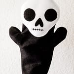Handmade Felt Skull Hand Puppet | LOLA + SOFIA