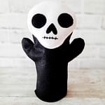 Handmade Felt Skull Hand Puppet | LOLA + SOFIA