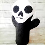 Handmade Felt Skull Hand Puppet | LOLA + SOFIA