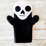 Handmade Felt Skull Hand Puppet | LOLA + SOFIA