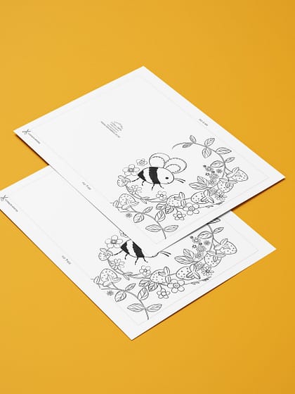 Simple Flower Coloring Greeting Card | Printable Fun for All Ages ...