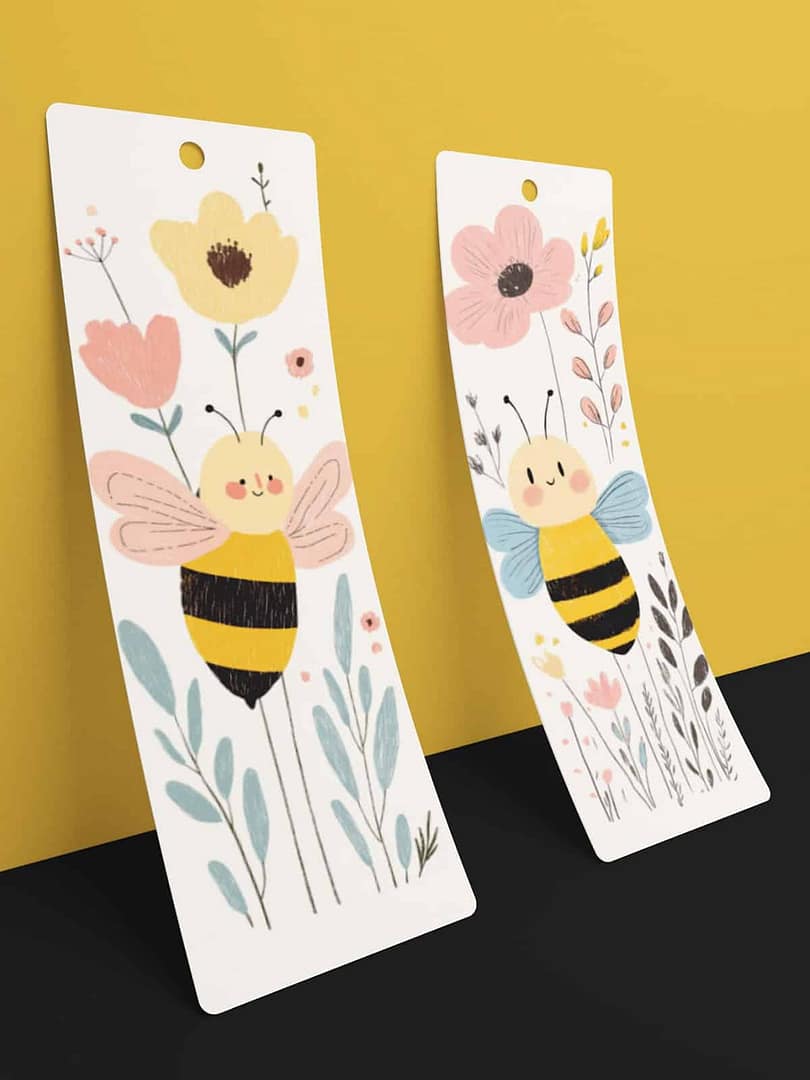 Happy Buzzing Bees Printable Bookmark Set | LOLA + SOFIA