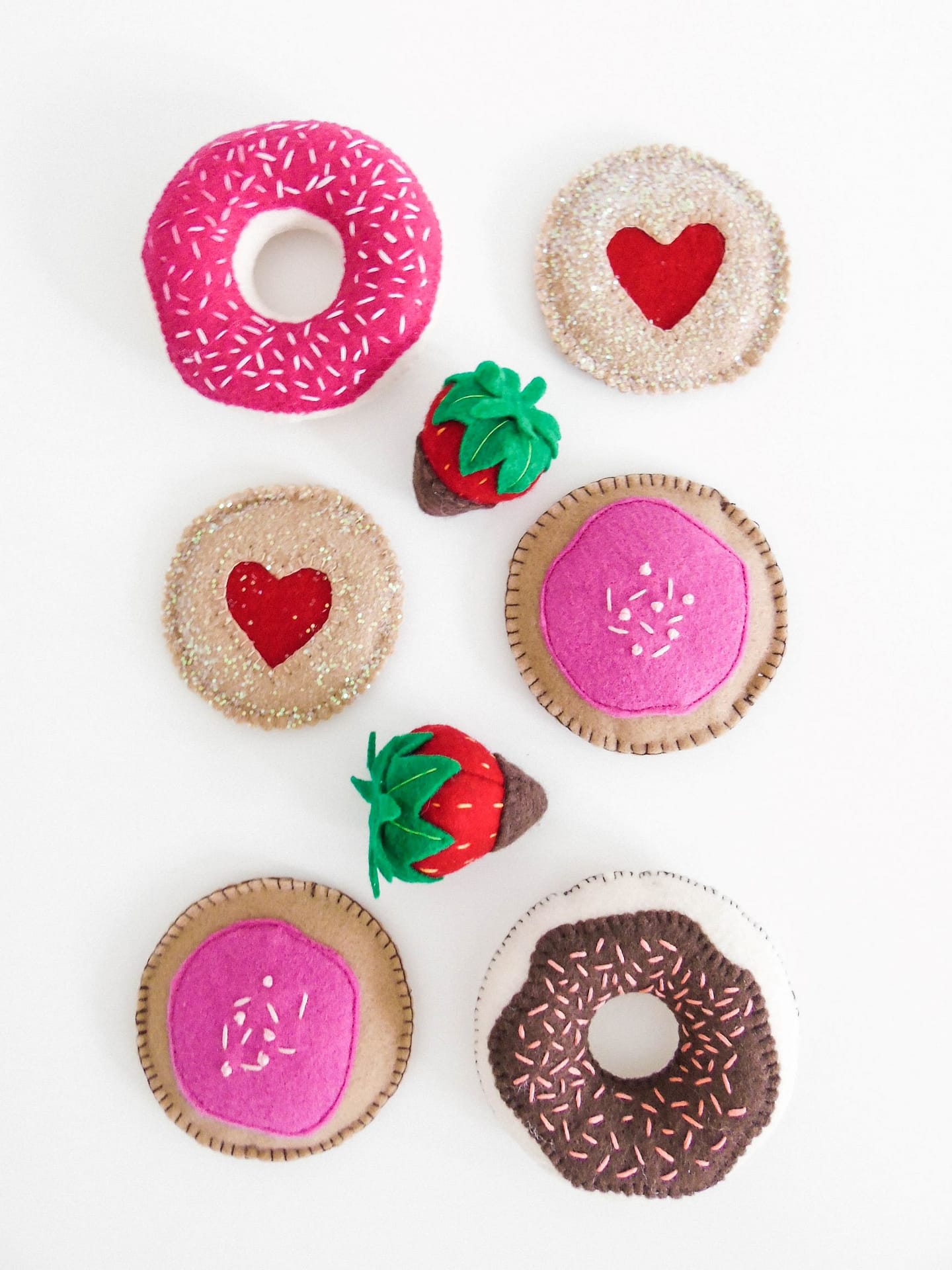 Assorted Tea Time Felt Sweets Set Pretend Play - LOLA + SOFIA